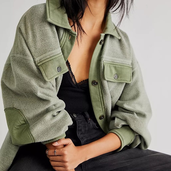 Free People | Jackets & Coats | Free People Ruby Jacket Jaded Green ...